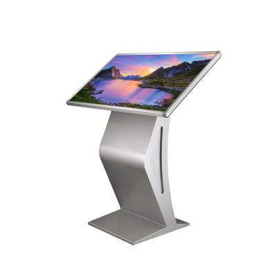 China KINDLO 32 Inch Indoor Stand Digital Signage Kiosk 450cd/m2 Slim Design Airport Guiding Menu for sale