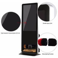 China 55 Inch WiFi LCD Digital Signage Display with Shoe Polisher Cleaner 1920x1080 for sale