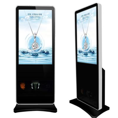 China 55 Inch WiFi LCD Digital Signage Display with Shoe Polisher Cleaner 1920x1080 for sale