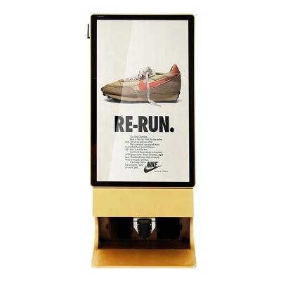China Advertising Digital Signage Touch Screen Kiosk Billboard With Shoes Shine Function for sale
