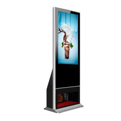 China Automatic Shoe Polisher 40 Inch Advertising Display Digital Signage Kiosk for sale