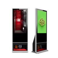 China Lcd Elevator Digital Signage Advertising Display With Shoe Shinning Cleaning Kiosk for sale