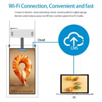 China 3000:1 Touch Infrared Screen Hanging Digital Signage Double Sided for sale