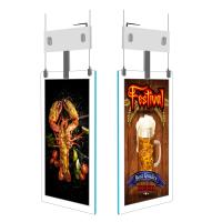 China 3000:1 Touch Infrared Screen Hanging Digital Signage Double Sided for sale