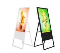China Digital Lcd Advertising Standing Touch Screen Kiosk 50 Inch Portable for sale