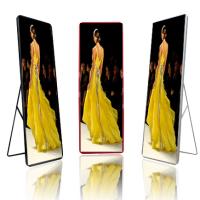 China Portable Led Video Advertising Display Standing Streamlined 600cd/M2 for sale
