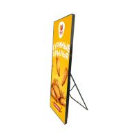 China Portable Led Video Advertising Display Standing Streamlined 600cd/M2 for sale