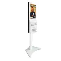 China 21.5 Inch Floor Standing Digital Signage with Hand Sanitizer Dispenser 8GB Android for sale