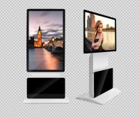 China Indoor Digital LCD Advertising Kiosk Display Rotating 65 Inch for sale