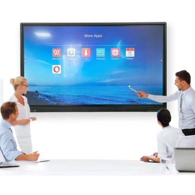 China Aluminum Alloy Infrared Touch Lcd Wall Mounted Interactive Whiteboard I3 I5 I7 for sale
