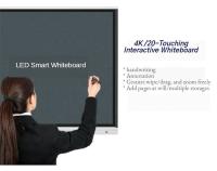 China Aluminum Alloy Infrared Touch Lcd Wall Mounted Interactive Whiteboard I3 I5 I7 for sale
