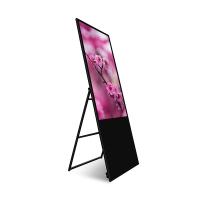 China Foldable Digital Advertising Kiosk 32 to 65 Inch 1920x1080 Portable LED Signage for sale