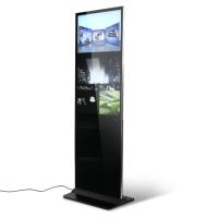 China 12V 5A Vertical Non Touch Floor Standing Digital Advertising Kiosk Display for sale