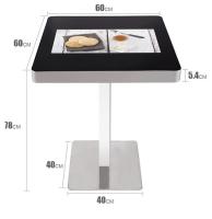 China 22 Inch Bar Coffee Table Touch Screen Advertising Kiosk Display T Type for sale