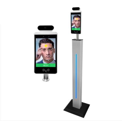 China 8 Inch Infrared Body Temperature Measurement Kiosk Face Recognition 2M Distance for sale
