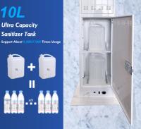 China Android OS A64 Automatic Hand Sanitizer Dispenser Advertising Kiosk 220v for sale