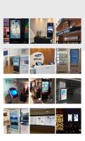 China 400cd Advertising Floor Standing Digital Signage Display Kiosk Adjustable for sale