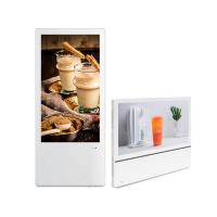 China Wall Mounted Dual Screen LCD Advertising Display 18.5 Inch and 10.1 Inch with USB for Metro Station for sale