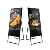 China 43 Inch Portable Digital Poster Signage / Android System Loop Video Advertising Display for sale