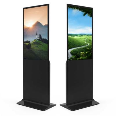 China Office Free Floor Standing 55 Inch Digital Signage Display With Capacitive Touch Hd I5 for sale