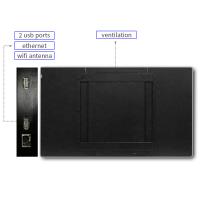 China Horizontal Vertical 450nits Wall Mount LCD Menu Board For Restaurant for sale