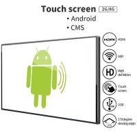 China Horizontal Vertical 450nits Wall Mount LCD Menu Board For Restaurant for sale