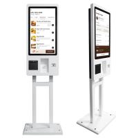 China 32 Inch 350cd/m2 Interactive Touch Screen Self Ordering Kiosk with POS System for sale