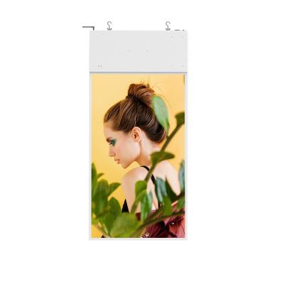 China 55inch 2500nits 178 Degree LCD Digital Signage Double Sided Ceiling Hanging for sale