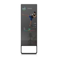 China 43 Inch Fitness AI Smart Mirror with Motion Sensor for Home Exercise Digital Signage for sale