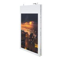 China 55 Inch Hanging Double Sided Commercial Digital Signage Display 3500cd/m2 Ultra High Brightness for Window for sale
