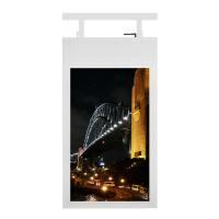 China 55 Inch Hanging Double Sided Commercial Digital Signage Display 3500cd/m2 Ultra High Brightness for Window for sale