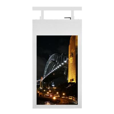 China 55 Inch Hanging Double Sided Commercial Digital Signage Display 3500cd/m2 Ultra High Brightness for Window for sale