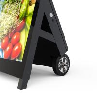 China 43 Inch Outdoor Battery Powered Digital Kiosk Signage with Wheels 1920x1080 for sale