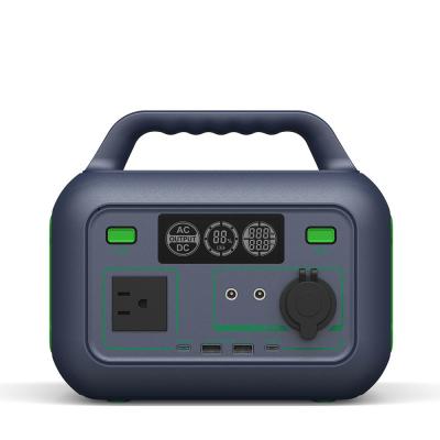 China Camping 300W Portable Power Station Lithium Solar Power Station Outdoor Type C Input PD60W for sale