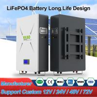 China 10kwh 51.2v 200ah Lifepo4 Lithium Battery Solar Energy Storage System Deep Cycle Diy for sale