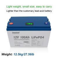 China Lifepo4 Golf Battery Solar RV Rechargeable 100ah 12v lithium lifepo4 battery for sale