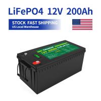 China 12V 200Ah Yacht Solar Lifepo4 Battery Marine RV Golf Cart UPS for sale