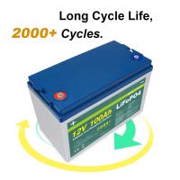 China 24V 36V 48V 200Ah 300Ah 400Ah Lithium 12v 100ah Deep Cycle Lifepo4 Battery Solar Marine Rv for sale