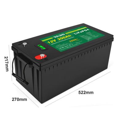 China 200Ah 300Ah Lithium 100ah 12v Lifepo4 Battery Pack Deep Cycle RV Yacht Marine Solar for sale