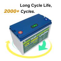 China YABO Custom Made Rechargeable Solar Boat Lithium Motorcycle Golf Cart RV LiFePO4 Energy Storage Battery 12V 100Ah for sale