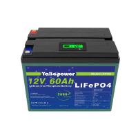 China Factory Direct Rechargeable Portable Lithium Iron Phosphate Pack Deep Cycle 36V 24V 12V 60Ah LiFePO4 Battery for sale