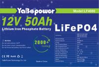 China 12v 50ah Lifepo4 Rechargeable Battery Pack 2000 Deep Cycles for sale