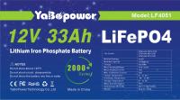 China 33Ah 12V Lifepo4 Battery Lithium Iron Phosphate Battery 32700 for sale