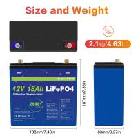 China Substantial Supply Factory Customized 12v 18Ah Discharge Current 9A Lifepo4 Battery With Prominent Capacity for sale
