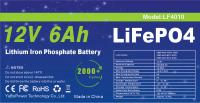 China Smart BMS 12v 6ah Lifepo4 Battery Pack Deep Cycle 2000 Cycles for sale