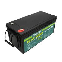 China BMS 24V Lifepo4 Battery Certification UN38.3 200Ah 180Ah 300Ah 25.6V Deep Cycle for sale