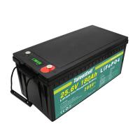 China 12v 24v 48v 200Ah 300Ah Lifepo4 Rechargeable Battery Pack 25.6V 180Ah for sale