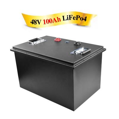 China 48v 51.2V 100AH Waterproof Lifepo4 Battery Electric Bicycle Lithium Ion Solar for sale