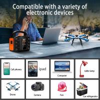 China Solar Powered Portable Power Station 220v Ac Outlet 150W 50000mAh Generator Supply for sale
