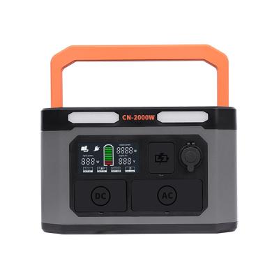 China Indoor Lithium Portable Power Station For Tesla Rechargeable Tailgating 110V 220V 2000W for sale